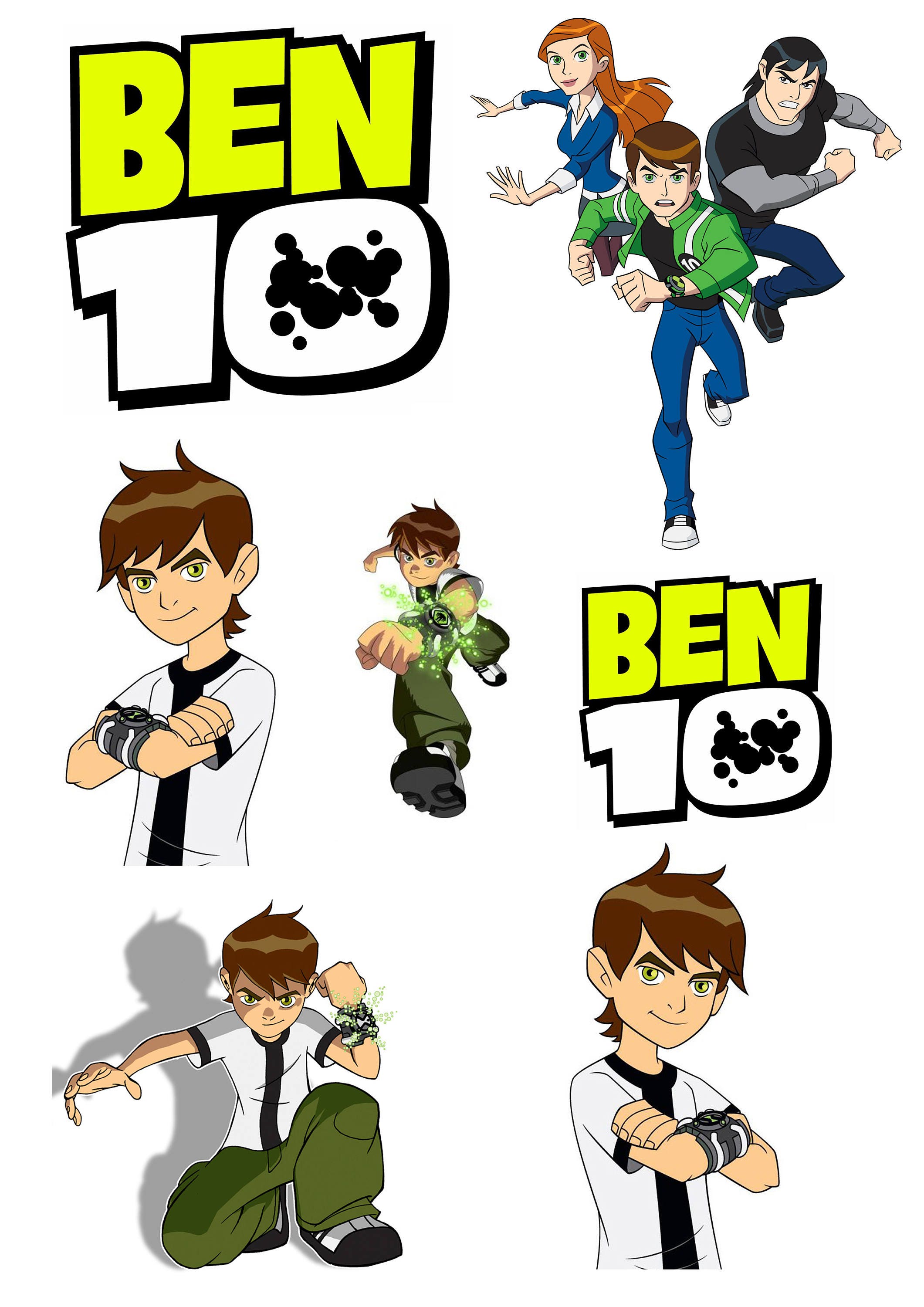 Set of 7 Stickers stickers Ben 10 Ben ten comics styles | Etsy