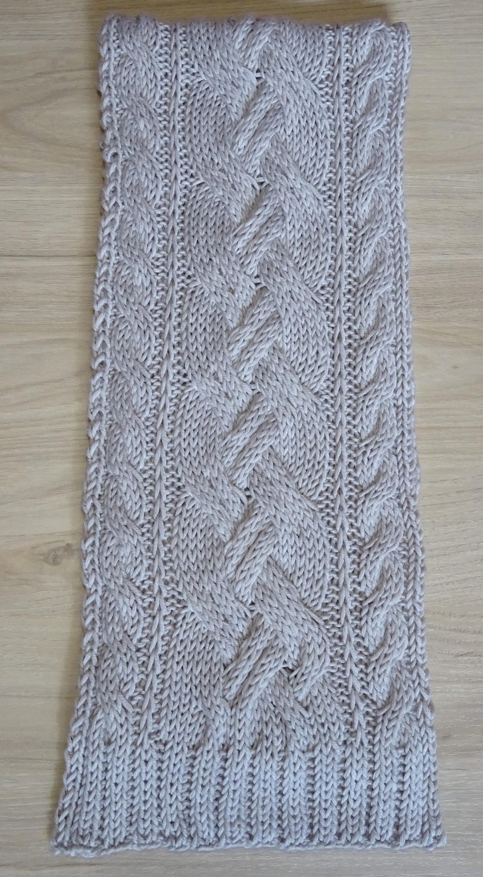 Easy Cable Knit Scarf Pattern - Etsy