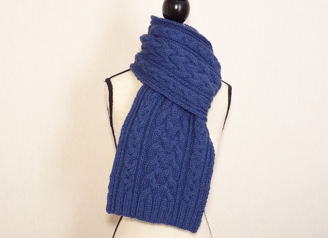 Easy Cable Knit Scarf Pattern - Etsy