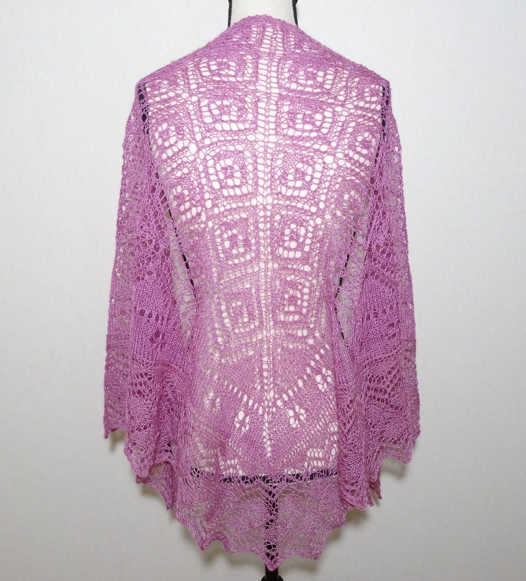 Knit Triangle Lace Shawl Pattern - Etsy