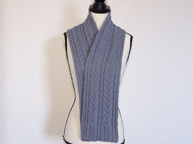 Easy Cable Knit Scarf Pattern - Etsy