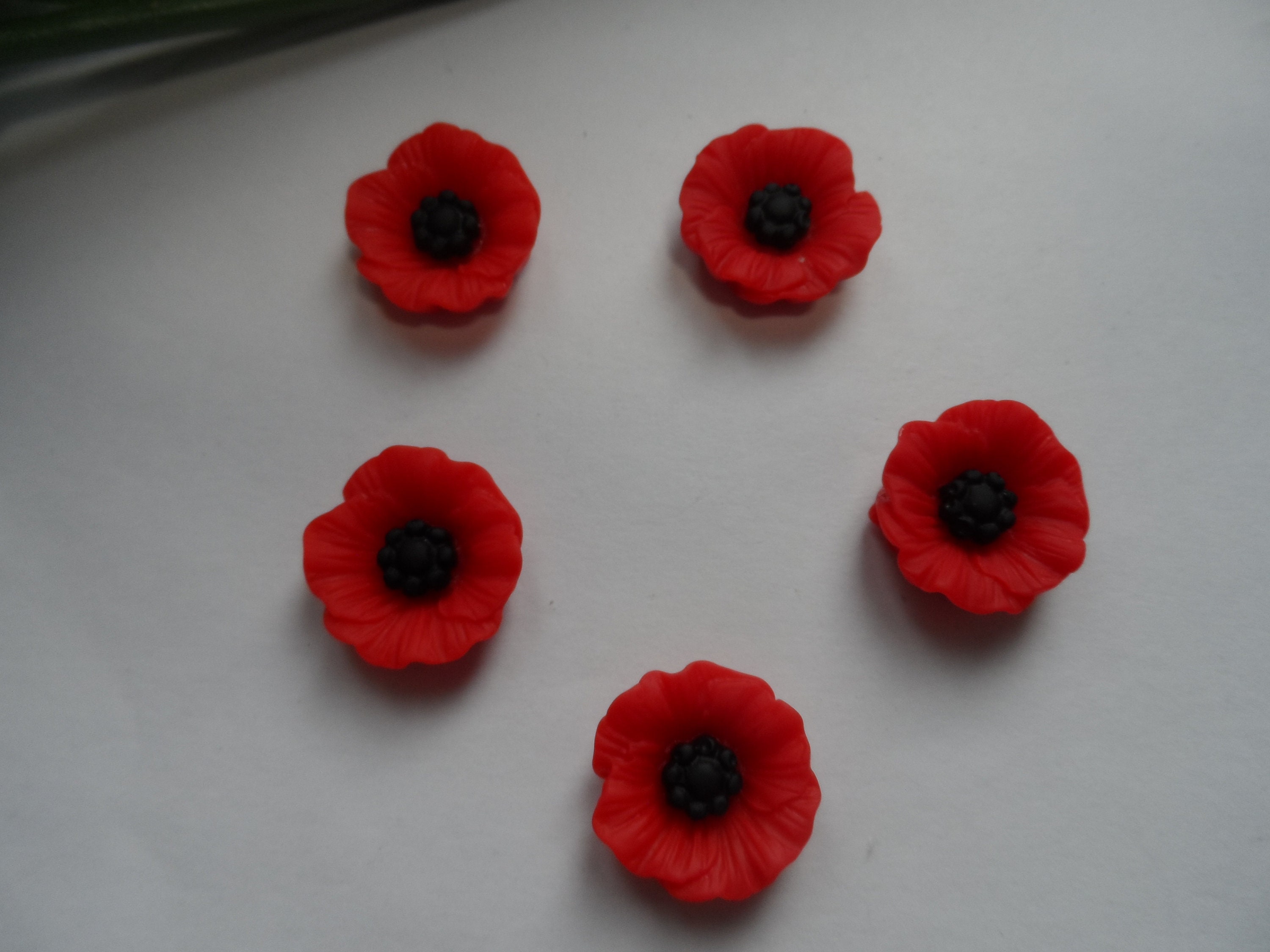 Set of 5 Poppy Magnets Poppy Magnets Fridge Magnets Locker | Etsy