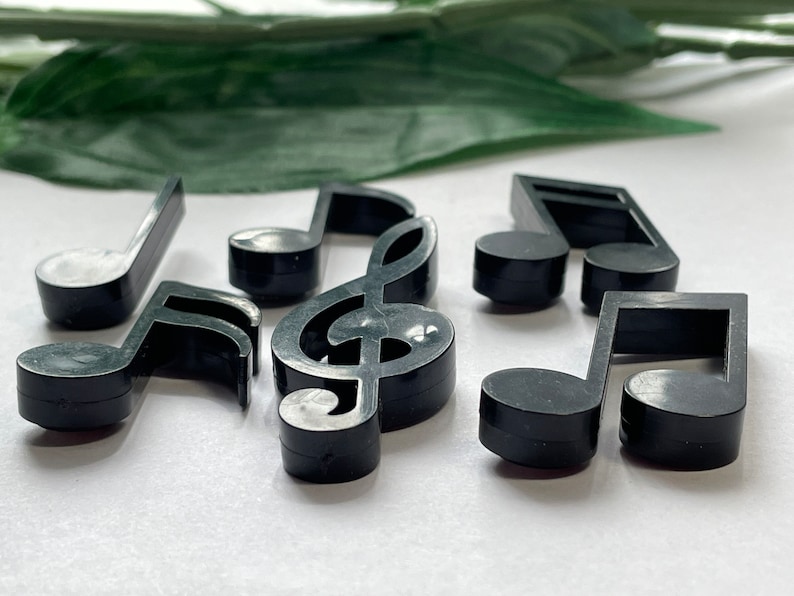 Set of 6 Music Notes Magnets, Music Magnets, Fridge Magnets, Locker ...