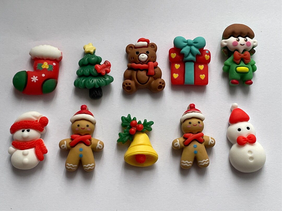 Bumper of 10 Mini Christmas Magnets, Christmas Magnets, Fridge Magnets ...