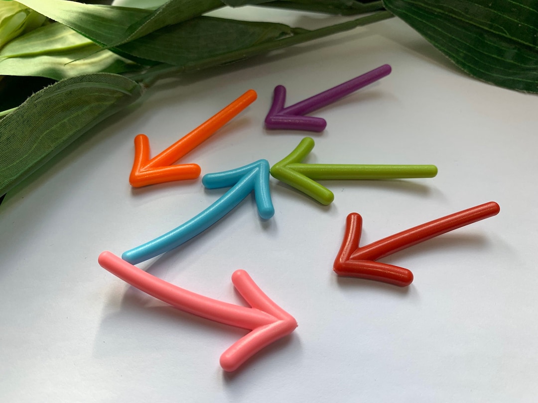 Set of 6 Arrow Magnets, Magnets, Fridge Magnets, Locker Magnets ...