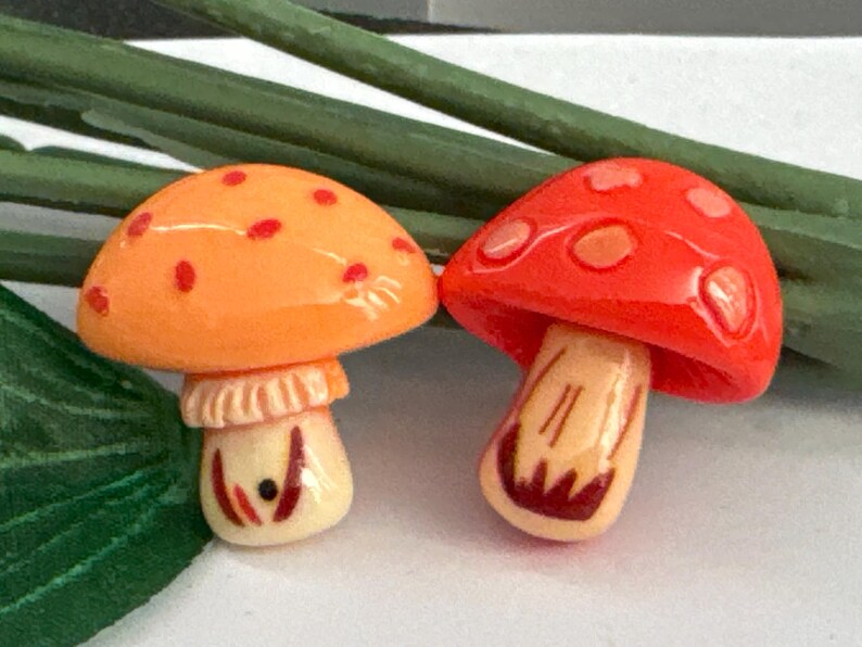 Set of 5 Mushroom Magnets, Mushrooms Magnets, Fridge Magnets, Locker ...