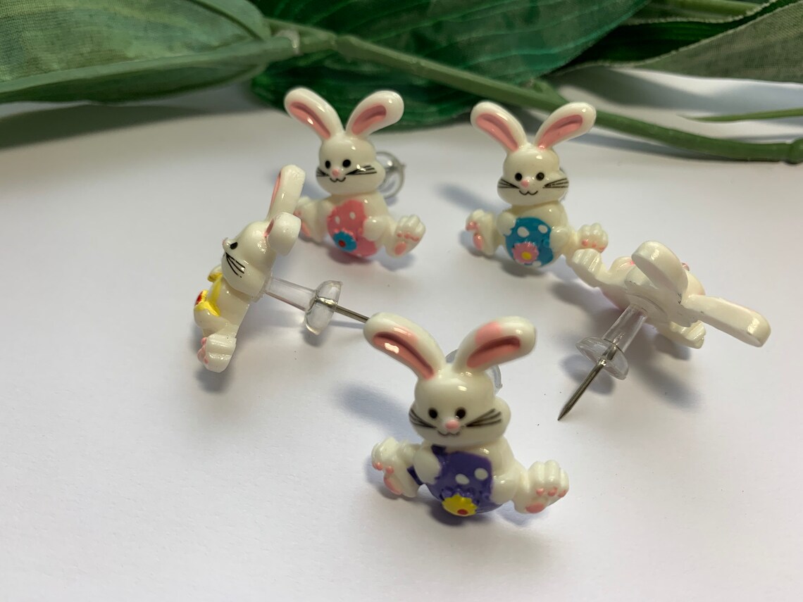 Easter Bunny Push Pins, Novelty Push Pins, Decorative Push Pins ...