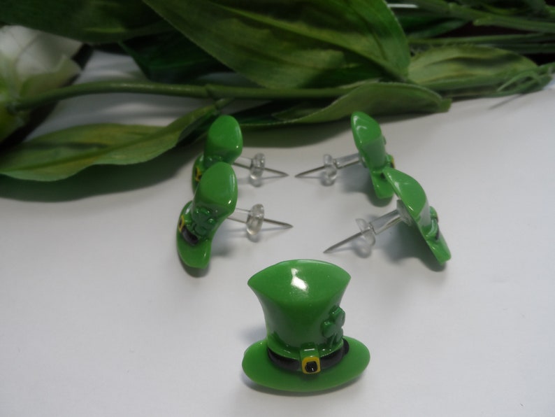 Irish Leprechaun Hat Push Pins, Novelty Push Pins, Decorative Push Pins ...