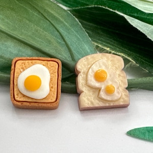 Set of 5 Egg and Toast Magnets, Egg Magnets, Fridge Magnets, Locker ...