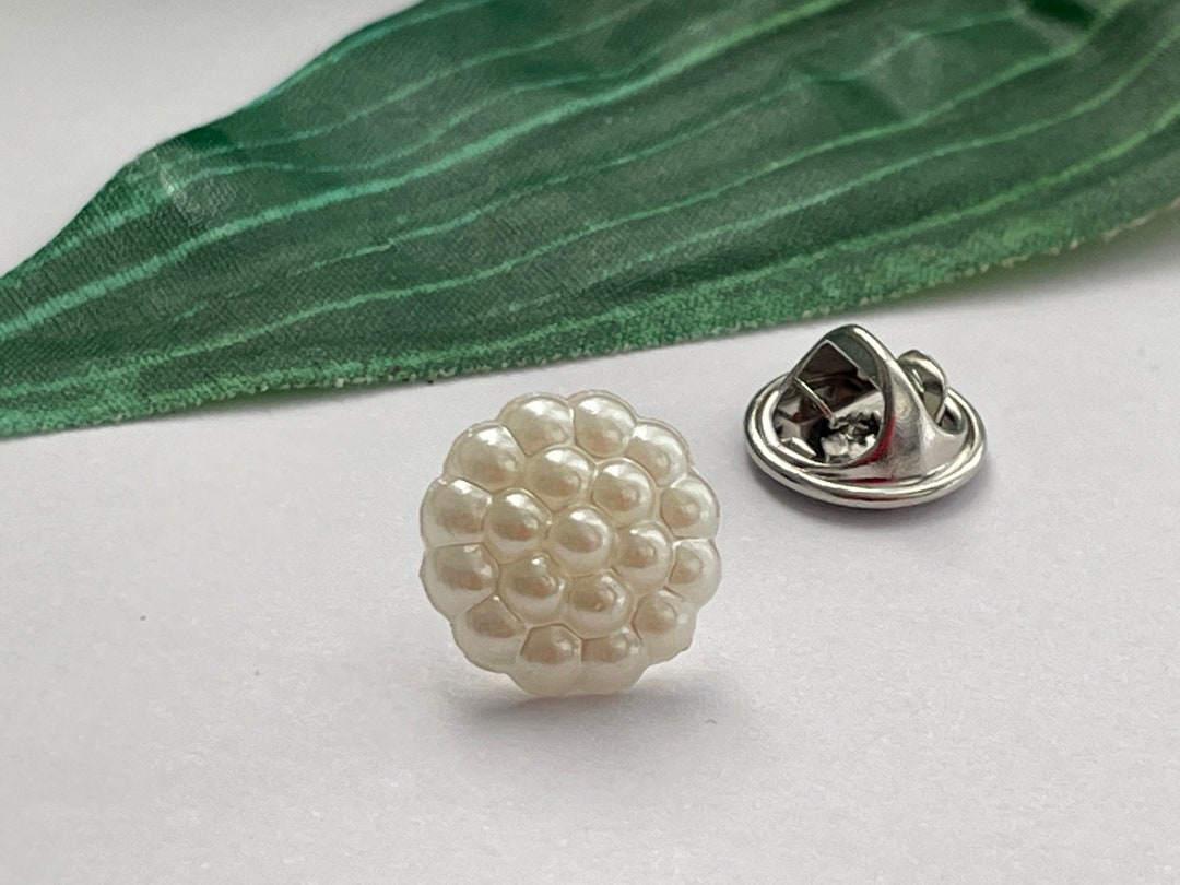 Pearl Tie Pin, Pearl Tie Pin, Wedding Pearl Lapel Pin, Wedding ...