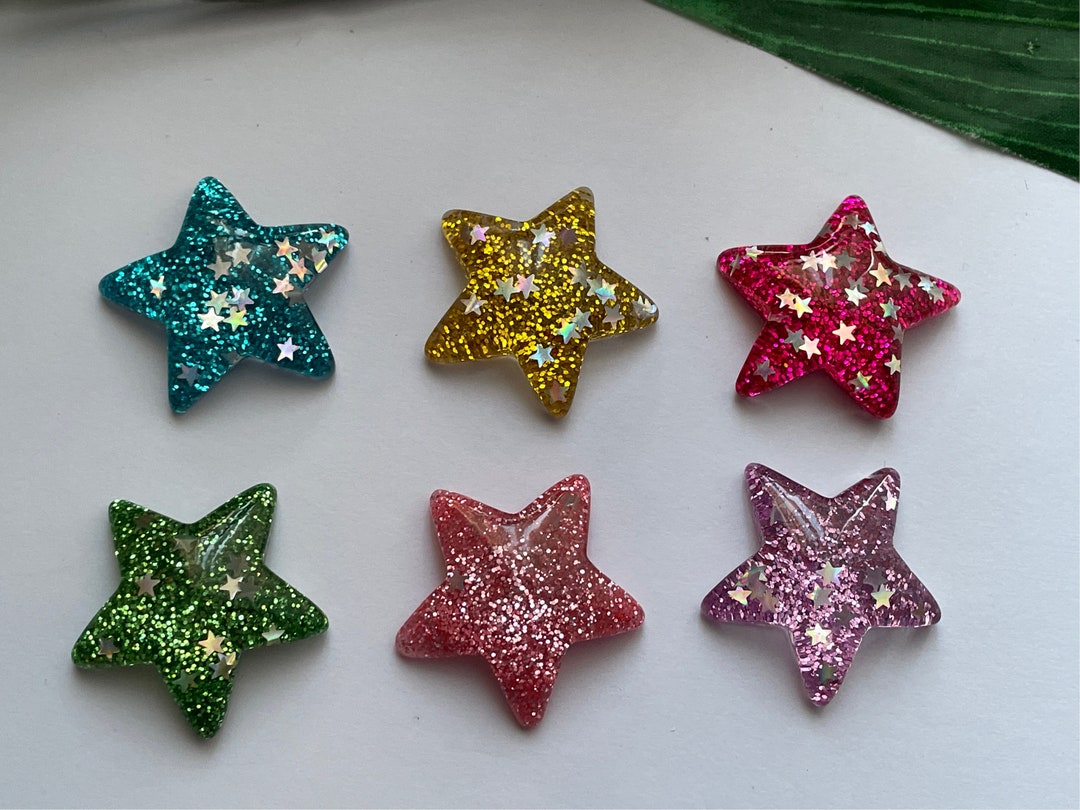 Set of 6 Mixed Star Magnets, Star Magnets, Fridge Magnets, Locker ...
