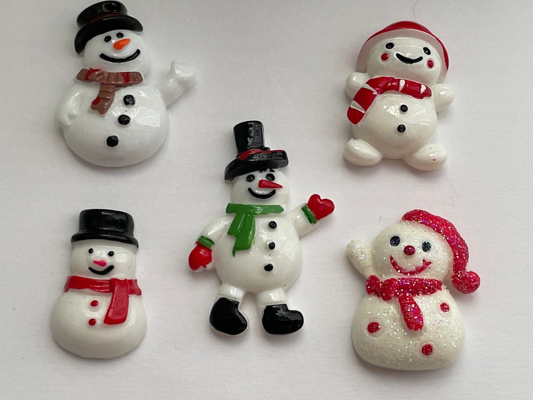 Set of Snowman Magnets, Christmas Magnets, Fridge Magnets, Locker ...