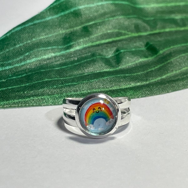 Rainbow Ring - Etsy