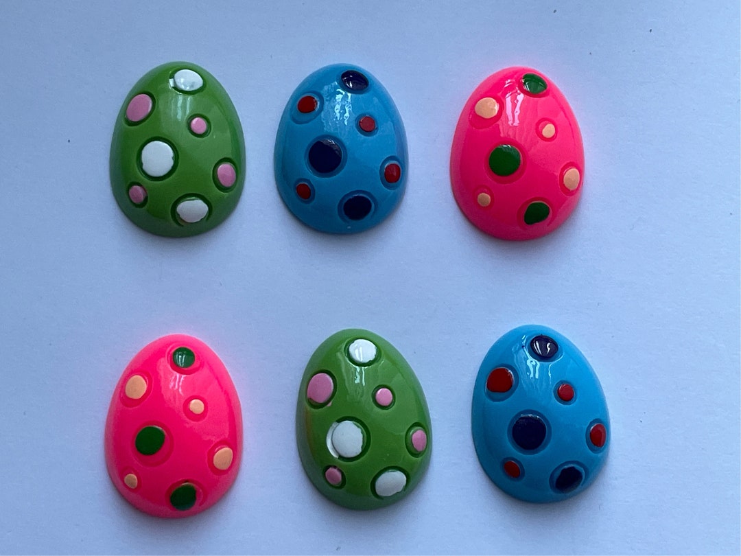 Set of 6 Easter Egg Magnets, Easter Magnets, Fridge Magnets, Locker ...