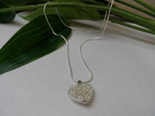 Girls Silver Heart Necklace Girls Necklace Girls Pendants - Etsy