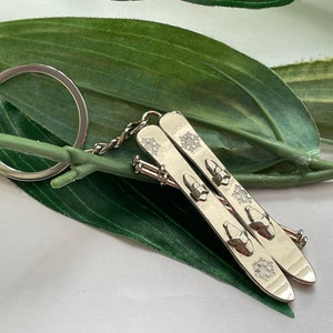 Ski Keychain, Novelty Keychain, Ski Keyrings, Ski Gifts - Etsy
