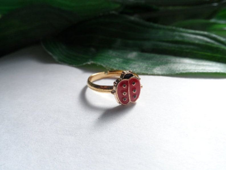 Childs Adjustable Ladybug Ring Girls Rings Kids Rings | Etsy