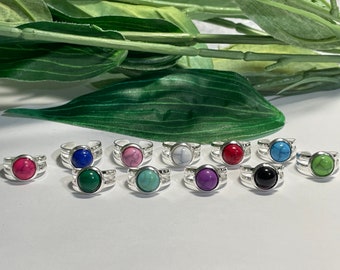 Colored Stone Ring | Etsy