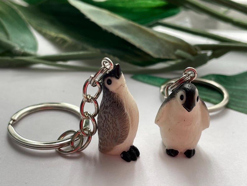 Penguin Keychain, Novelty Keychain, Penguin Keyrings, Christmas ...