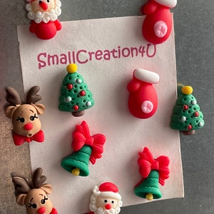 Bumper of 10 Mini Christmas Magnets, Christmas Magnets, Fridge Magnets ...