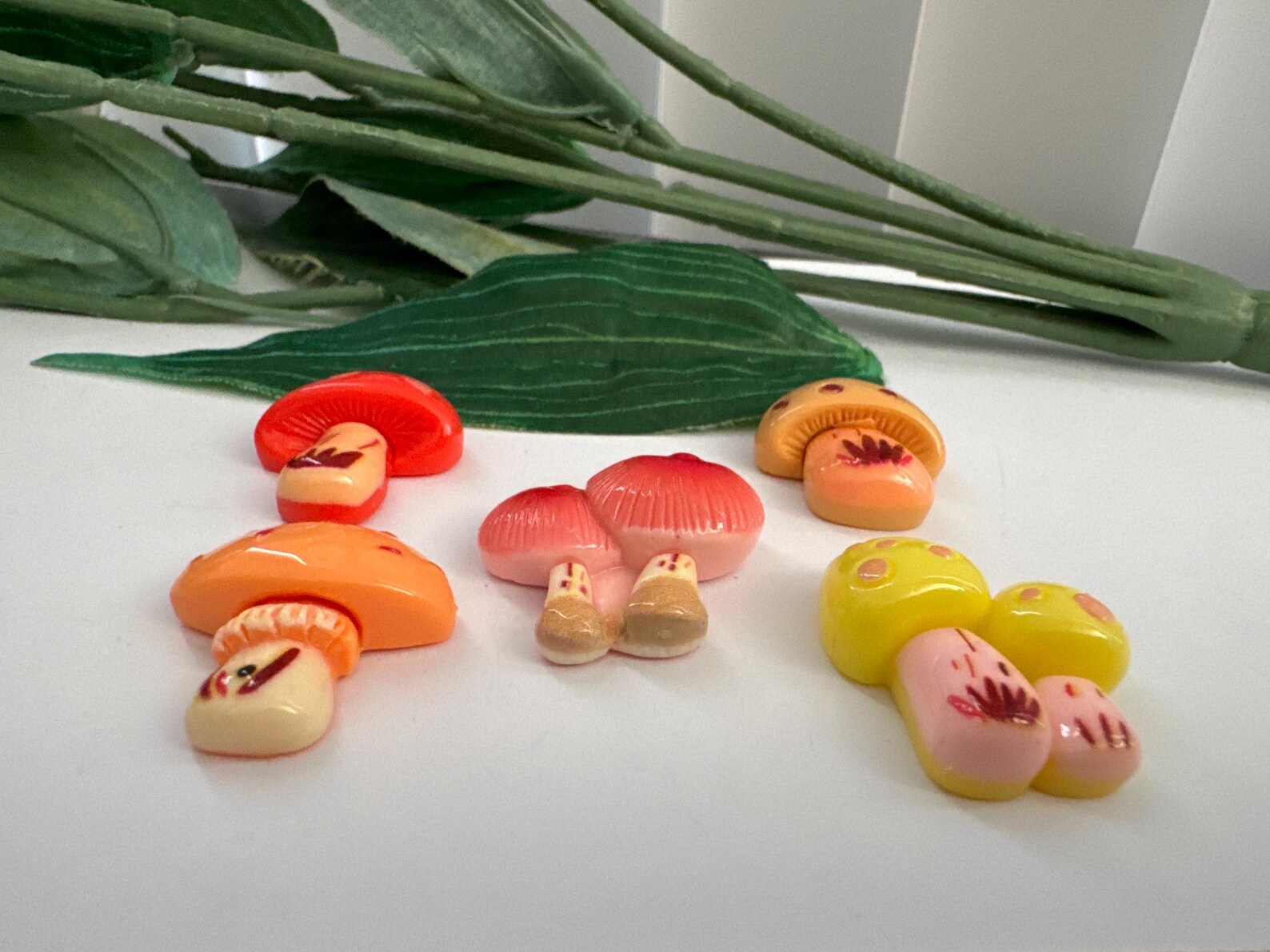 Set of 5 Mushroom Magnets, Mushrooms Magnets, Fridge Magnets, Locker ...