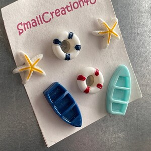Set of 6 Sea Magnets, Nautical Magnets, Fridge Magnets, Locker Magnets ...