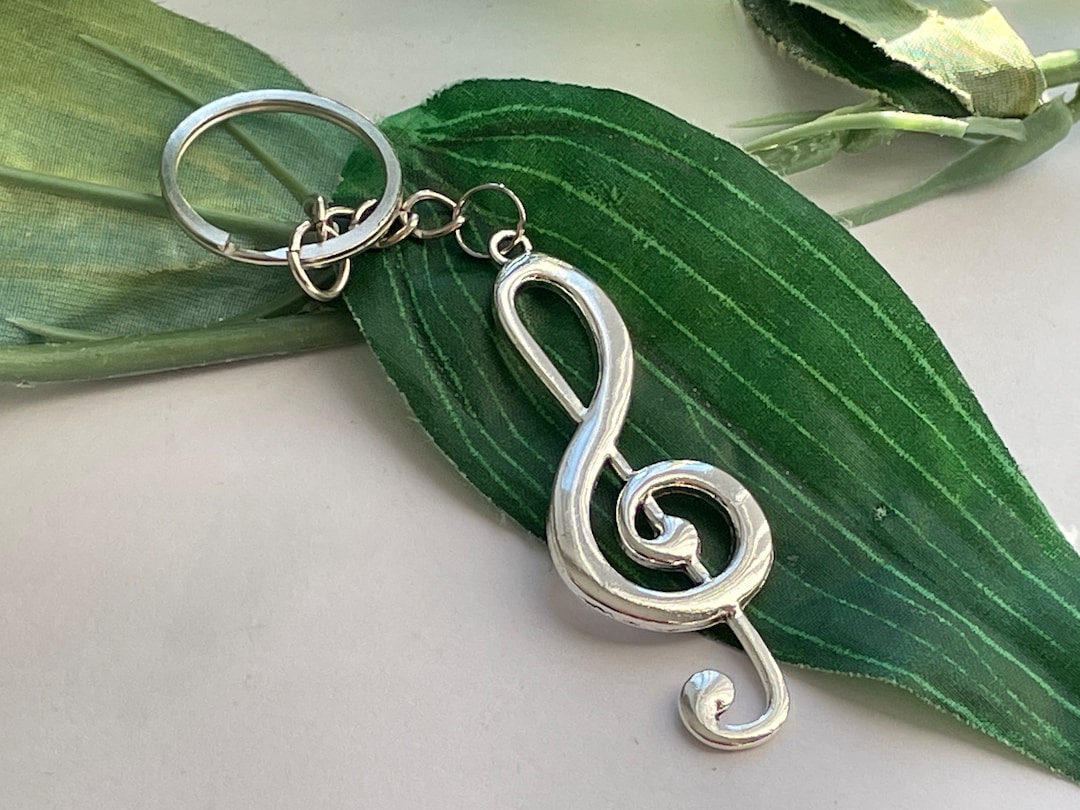 Music Note Keychain, Novelty Keychain, Music Keyrings, Musical Gifts ...