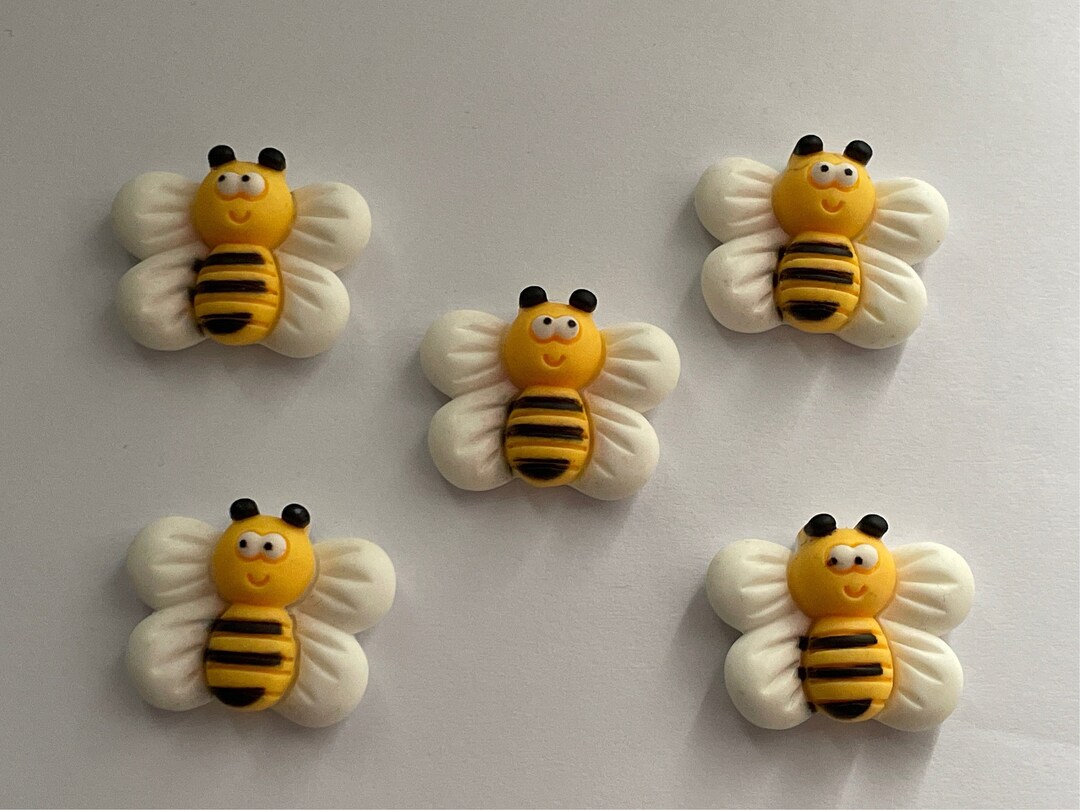Set of 5 Bumble Bee Magnets, Bee Magnets, Fridge Magnets, Locker ...