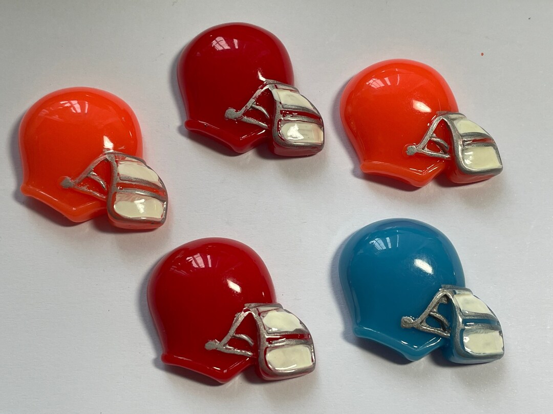 Set of 5 Football Helmet Magnets, Football Magnets, Fridge Magnets ...