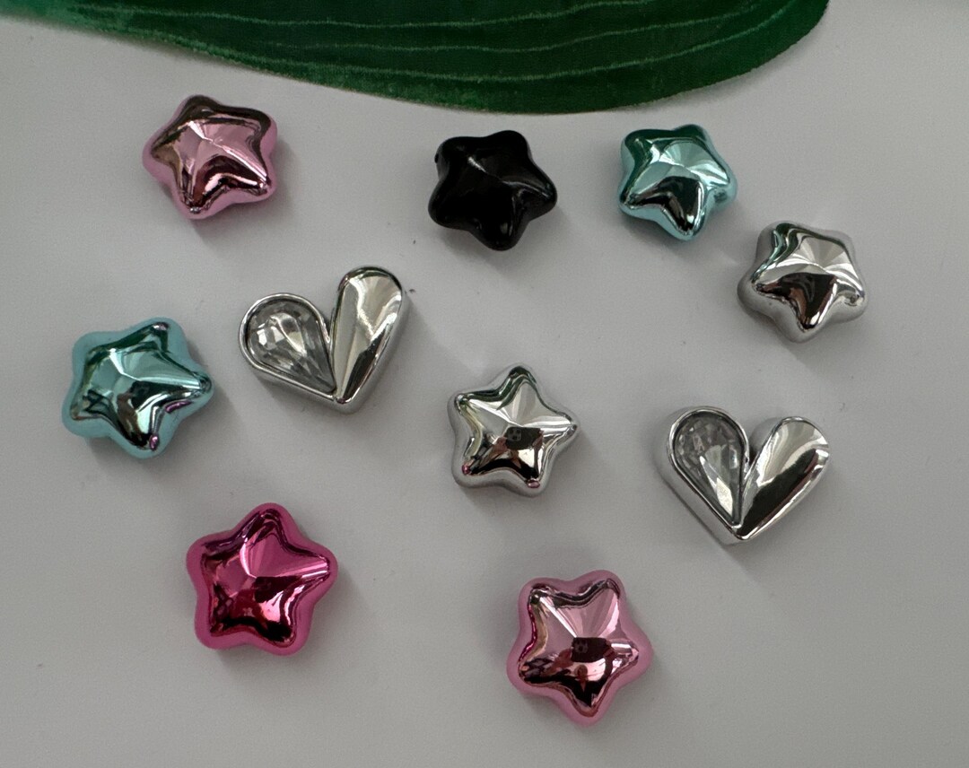 Bumper Set of 10 Shiny Star Magnets, Star Magnets, Fridge Magnets ...