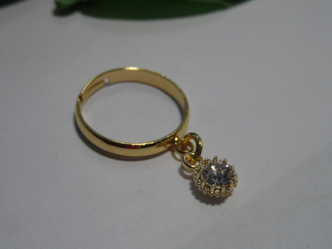 Adjustable Dangle Ring, Dangle Ring, Dangle Toe Ring, Adjustable Rings ...