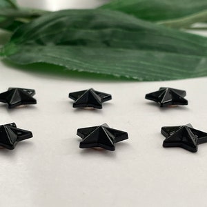 Set of 6 Mini Black Star Magnets, Star Magnets, Fridge Magnets, Locker ...