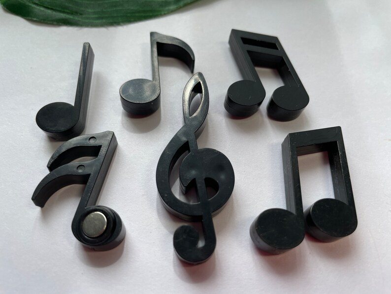 Set of 6 Music Notes Magnets, Music Magnets, Fridge Magnets, Locker ...