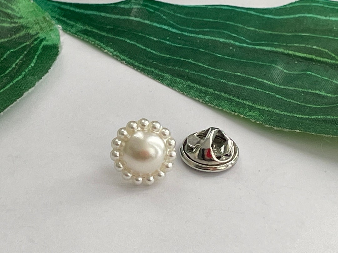 Pearl Tie Pin, Pearl Tie Pin, Wedding Pearl Lapel Pin, Wedding ...
