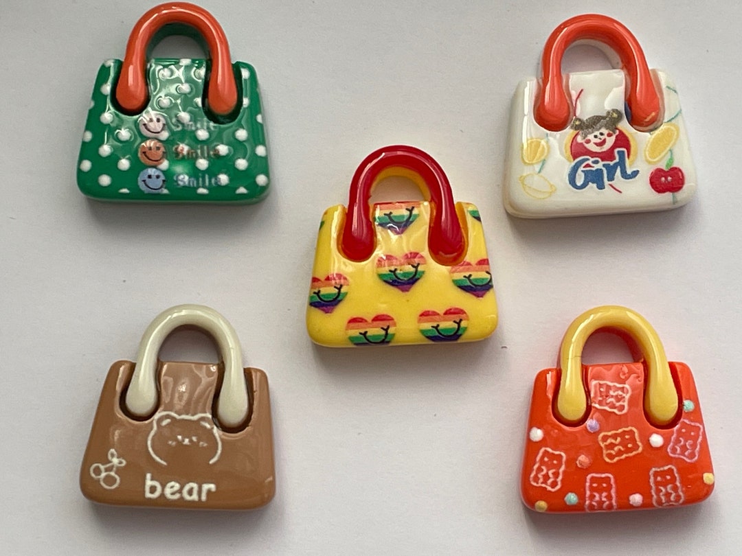 Set of 5 Handbag Magnets, Purse Magnets, Fridge Magnets, Locker Magnets ...