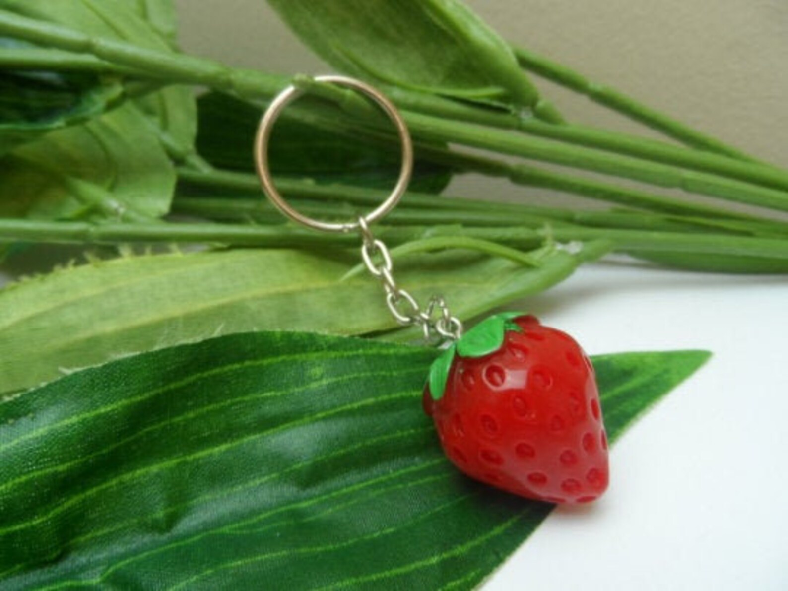Strawberry Keychains, Novelty Keychains, Strawberry Keyrings, Birthday ...