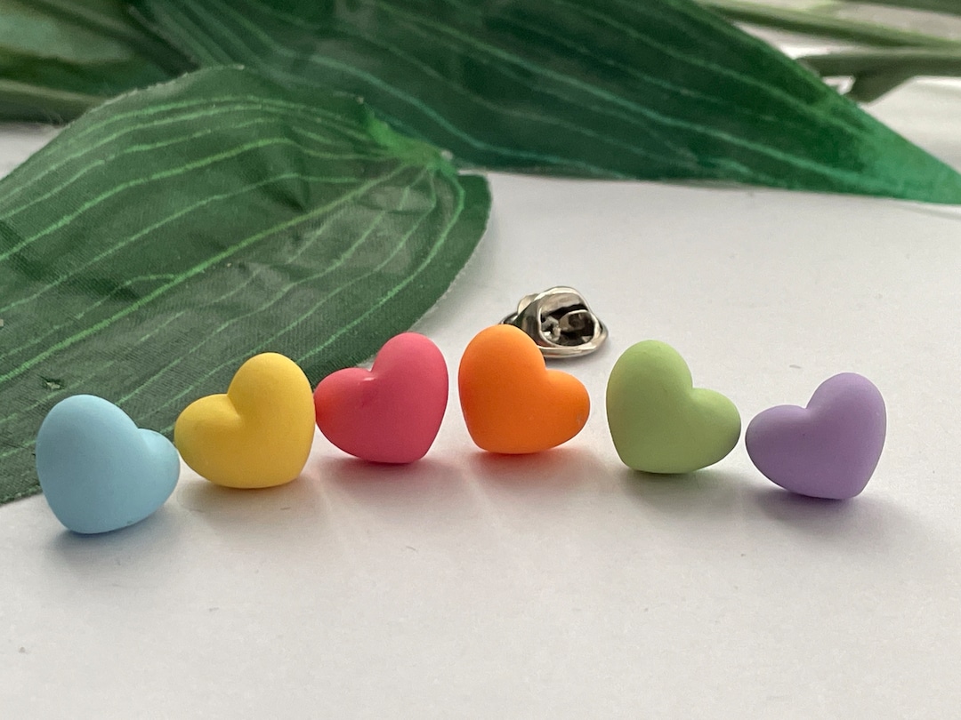 Mini Heart Lapel Pin, Heart Tie Pin, Lapel Pin, Hat Pin, Lapel Pin ...