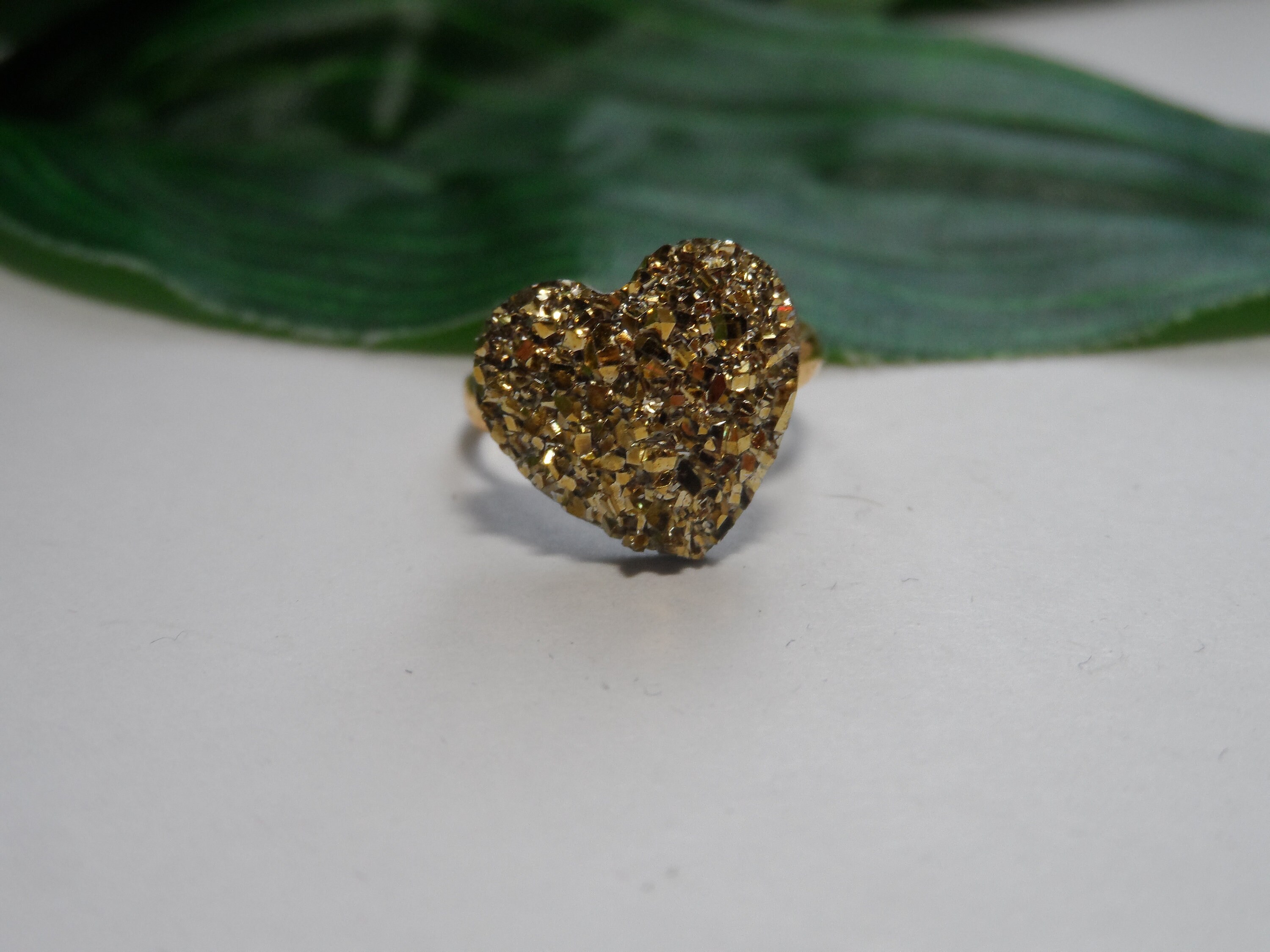 Child's Bling Heart Ring, Kids Rings, Adjustable Rings, Girls Birthday ...