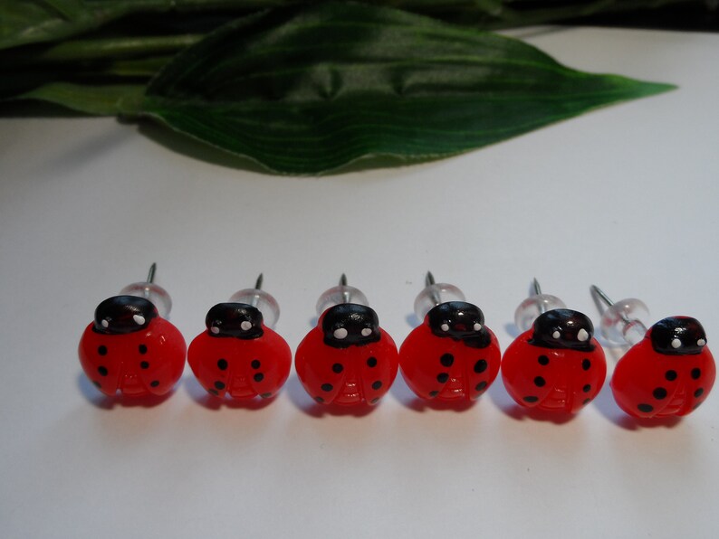 Ladybug Push Pins, Novelty Push Pins, Decorative Push Pins, Novelty ...