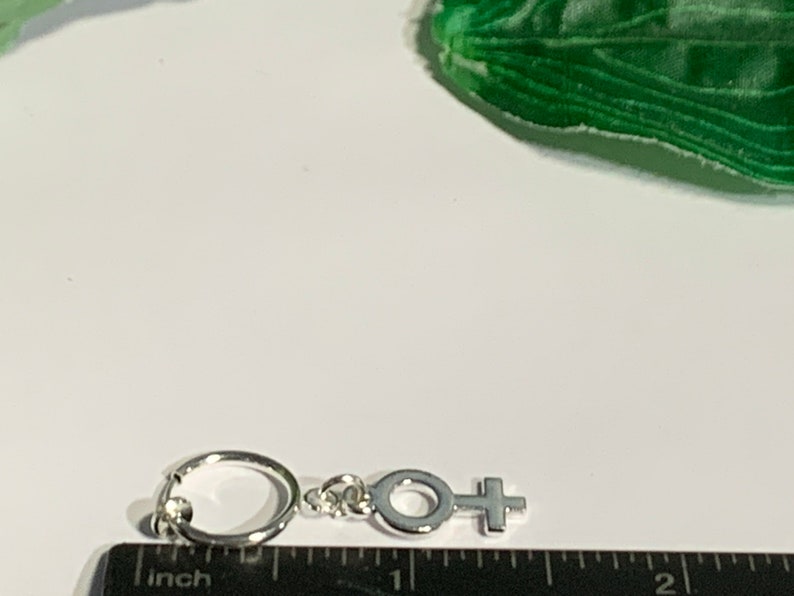 Venus Female Symbol Clip on Belly Button Navel Ring, Fake Belly Button ...