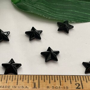 Set of 6 Mini Black Star Magnets, Star Magnets, Fridge Magnets, Locker ...