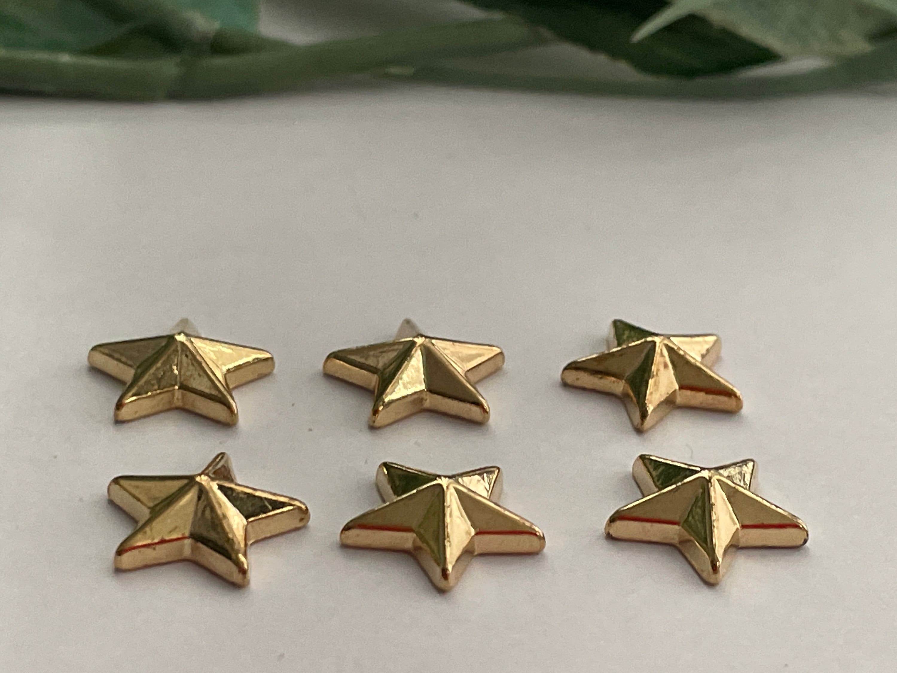 Set of 6 Mini Gold Star Magnets, Star Magnets, Fridge Magnets, Locker ...