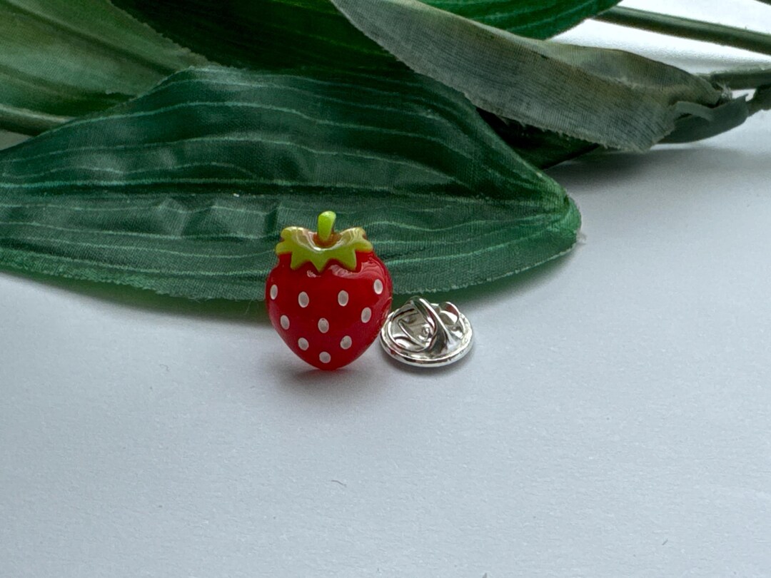 Strawberry Lapel Pin, Strawberry Pin, Strawberry Dress Pin, Lapel Pins ...