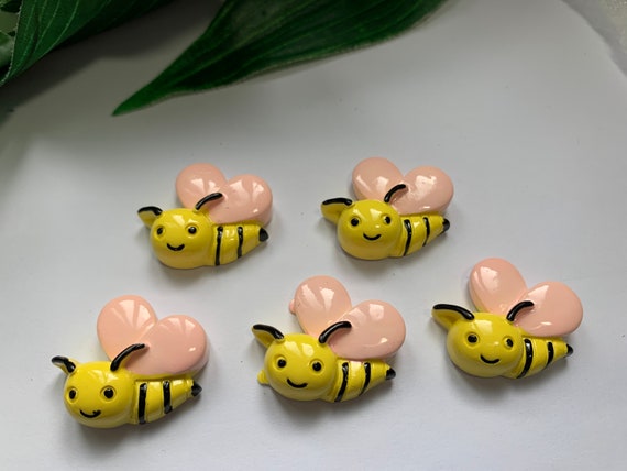 Refrigerator Magnets Set of 5 cute bumblebee magnets Kitchen Décor etna ...