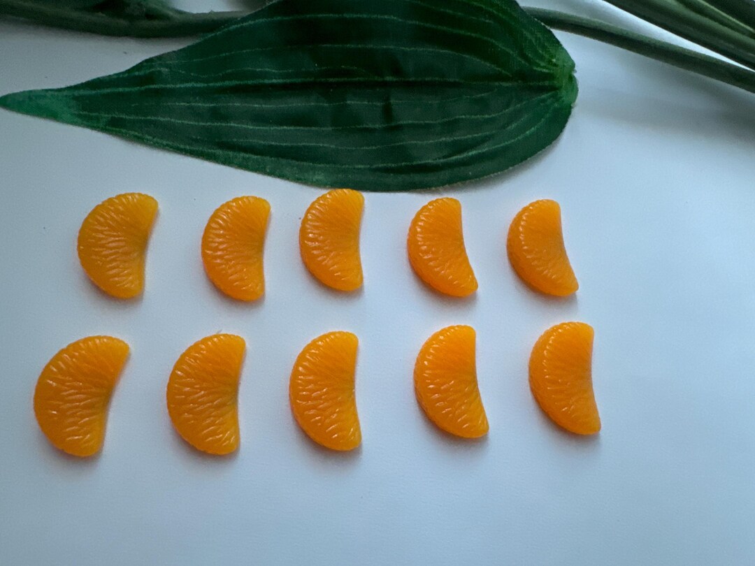 Bumper Set of 10 Mini Orange Slice Magnets, Fruit Magnets, Fridge ...