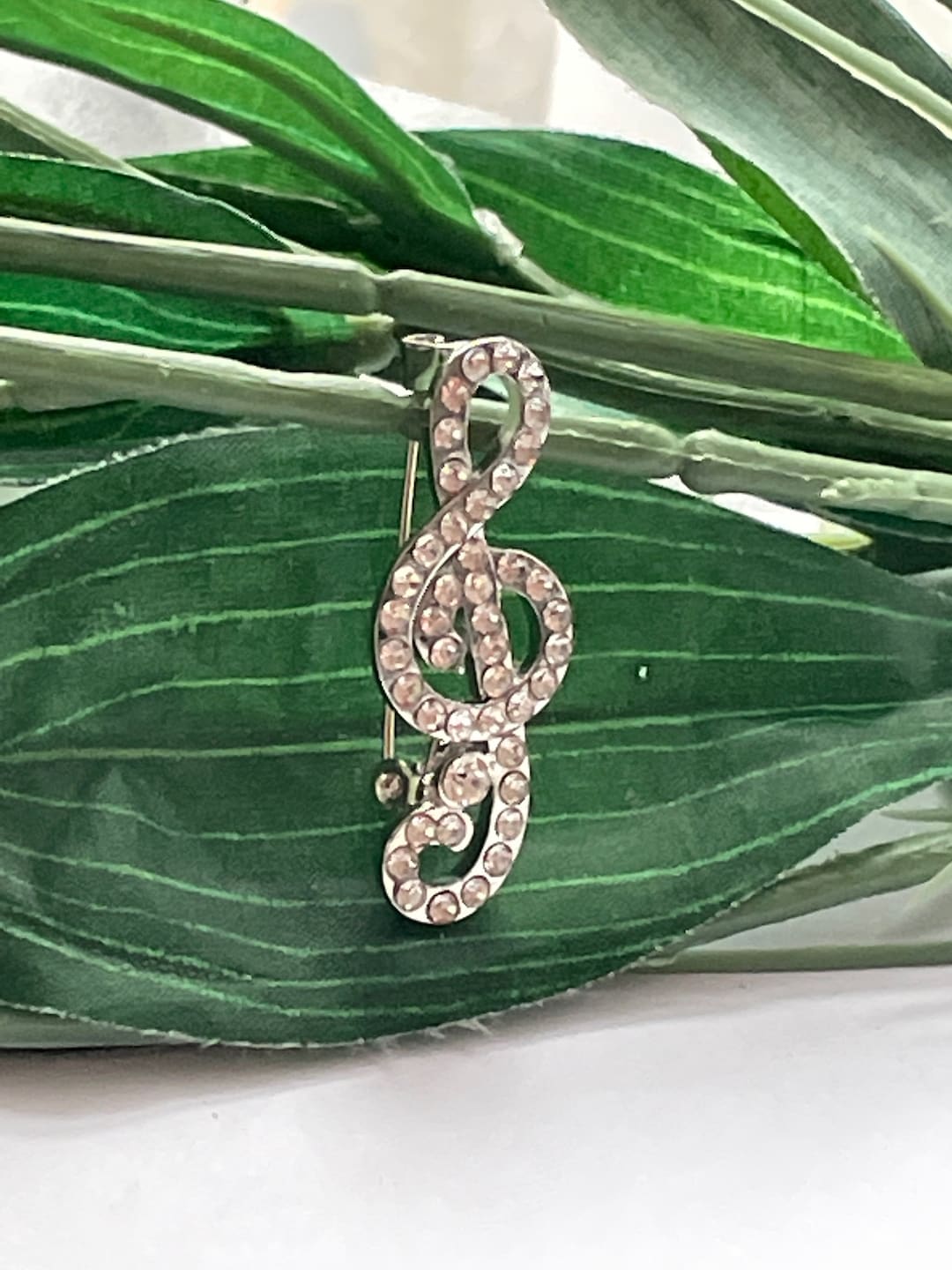 Rhinestone Music Note Lapel Pin Music Note Pin Music Note - Etsy