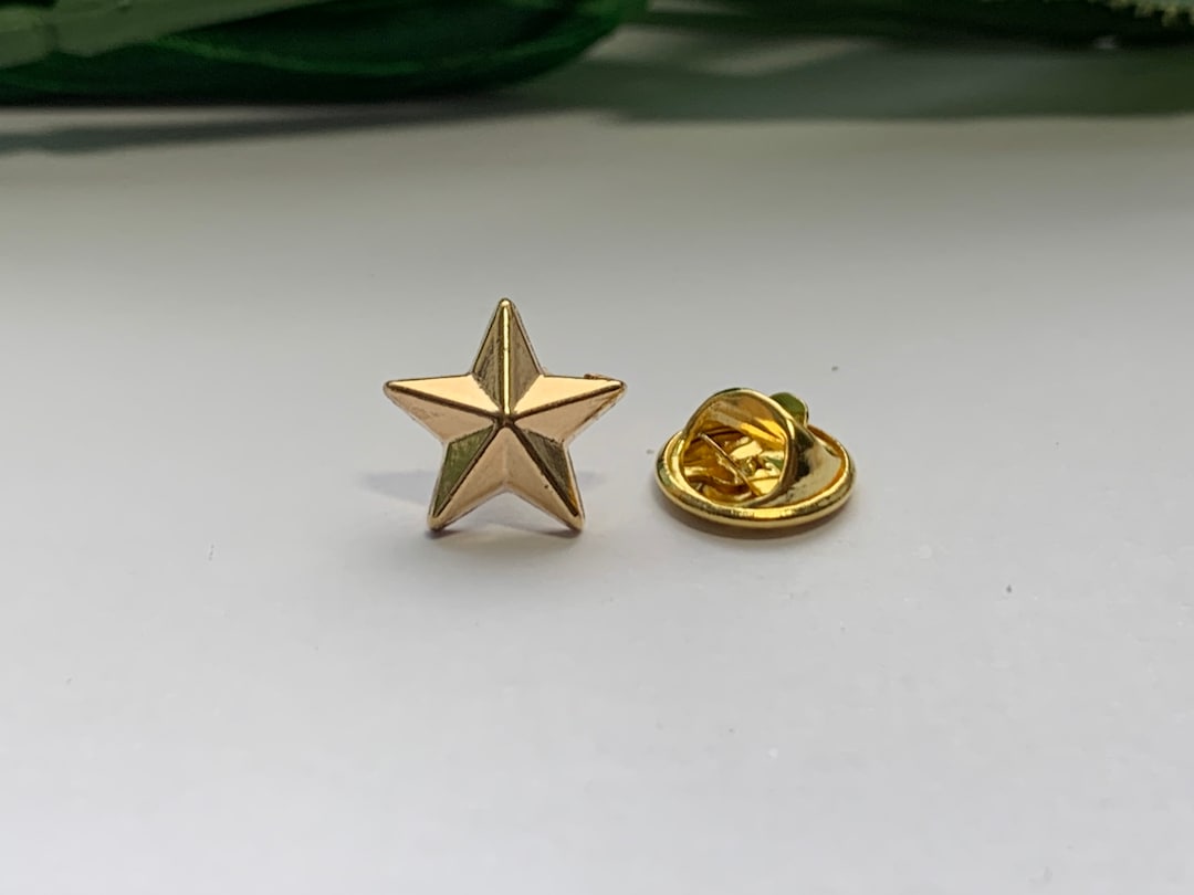 Gold Star Lapel Pin, Gold Star Tie Pin, Star Lapel Pin, Star Tie Pin - Etsy