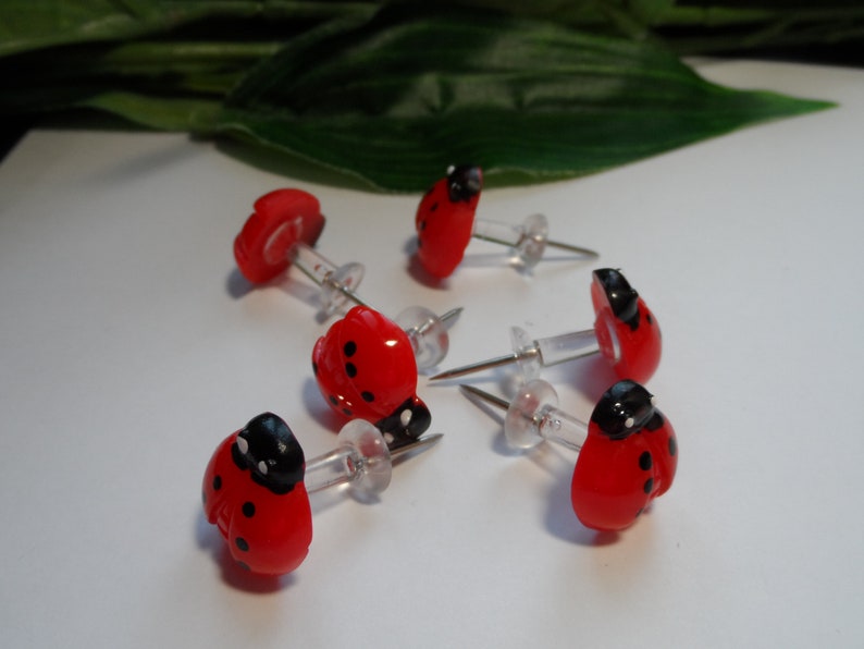 Ladybug Push Pins, Novelty Push Pins, Decorative Push Pins, Novelty ...