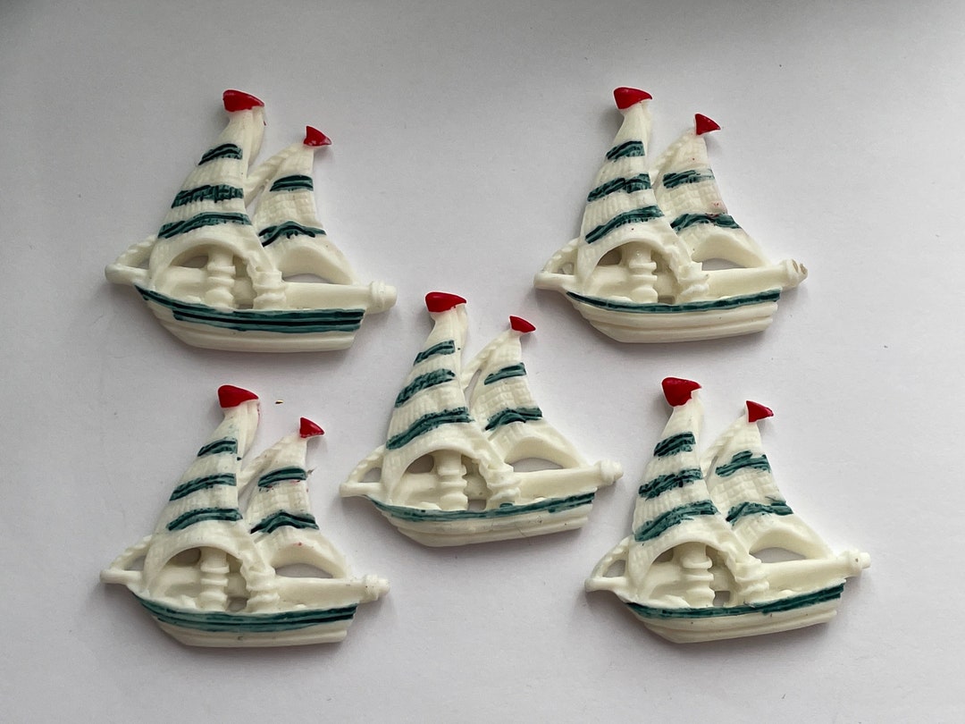 Set of 5 Sailing Ship Magnets, Airplane Magnets, Fridge Magnets, Locker ...