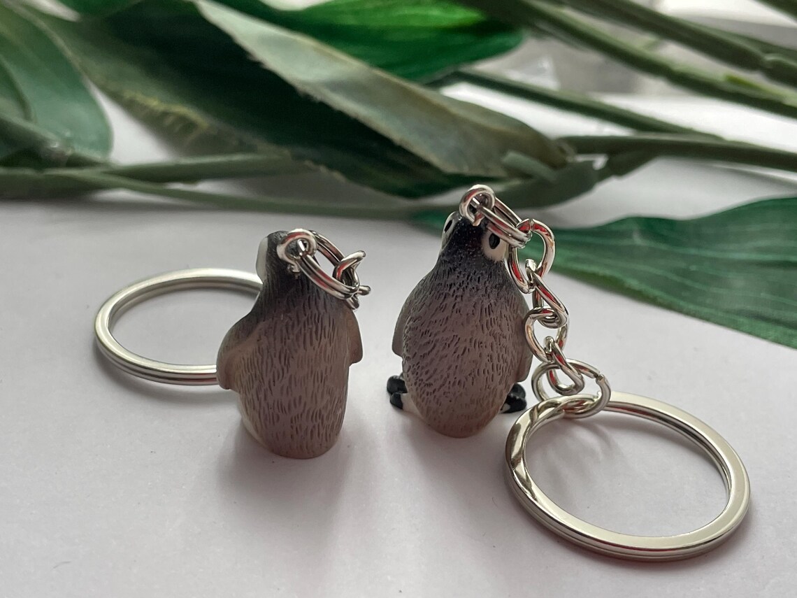 Penguin Keychain, Novelty Keychain, Penguin Keyrings, Christmas ...